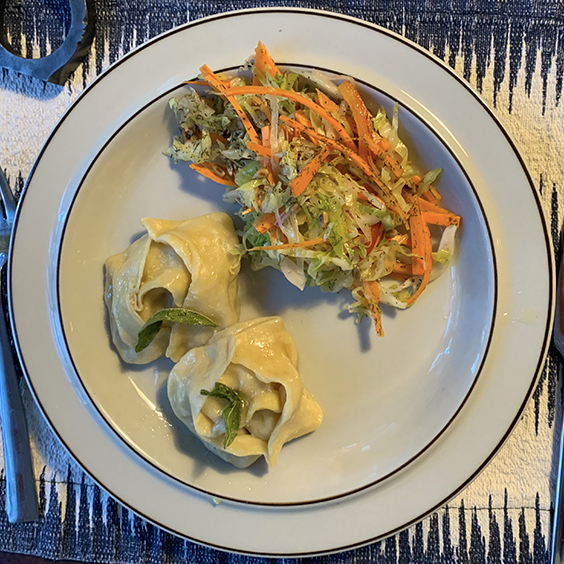 Dumplings – Second course for mama to be - Stowe Farm Community